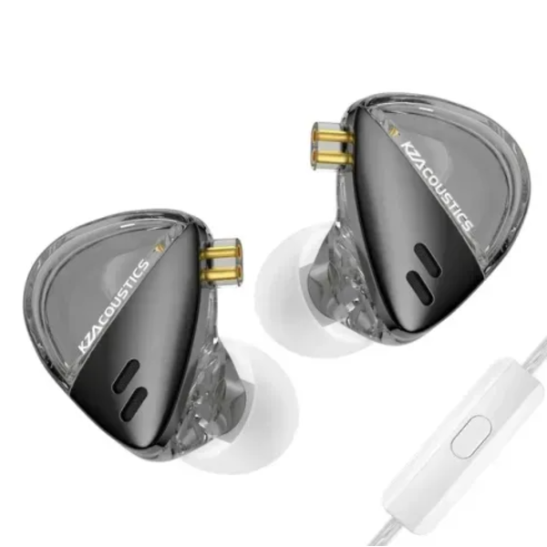 Наушники проводные KZ Acoustics Libra Hi-Res с микрофоном (3.5 мм) (серый)