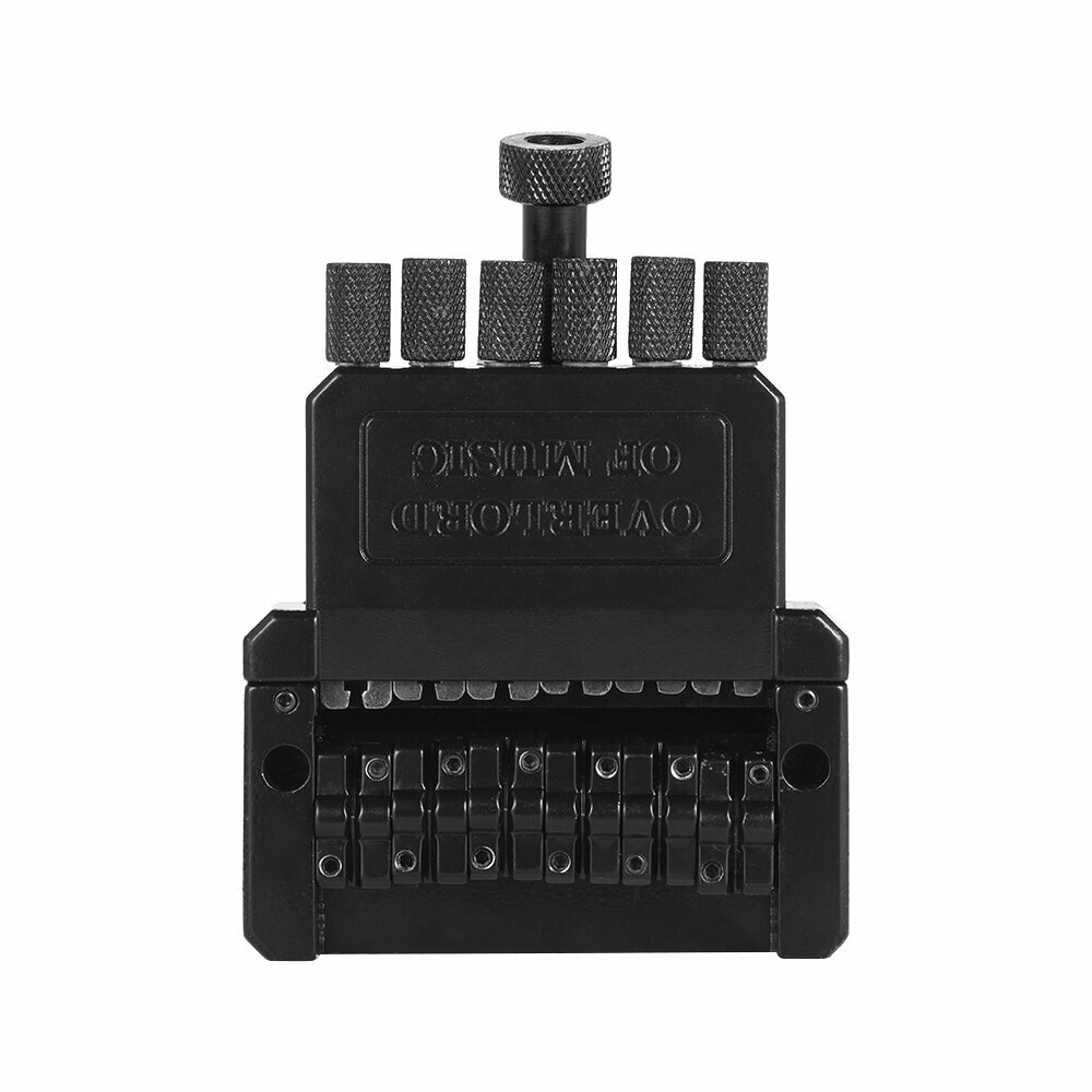 6-струнная электрогитара Tremolo Tailpiece Bridge System для безголовой части, черная