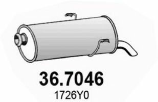 Задняя часть глушителя, 367046 ASSO 36.7046