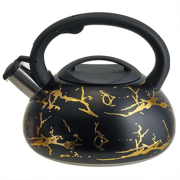 Чайник со свистком Alpenkok AK-538 из нержавеющей стали, 3л, индукционное дно