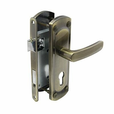 Замок врезной с ручками MAXI Locks LP24-58.5mm (Тип ШО-25), бронза