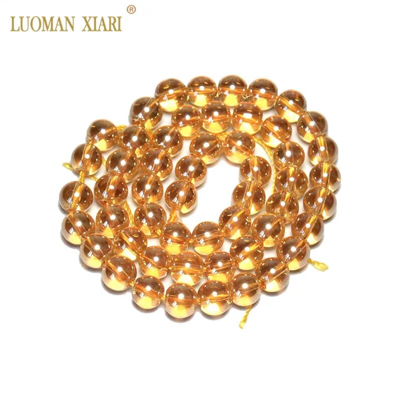 Бусины LUOMAN XIARI, 8 мм, golden crystal