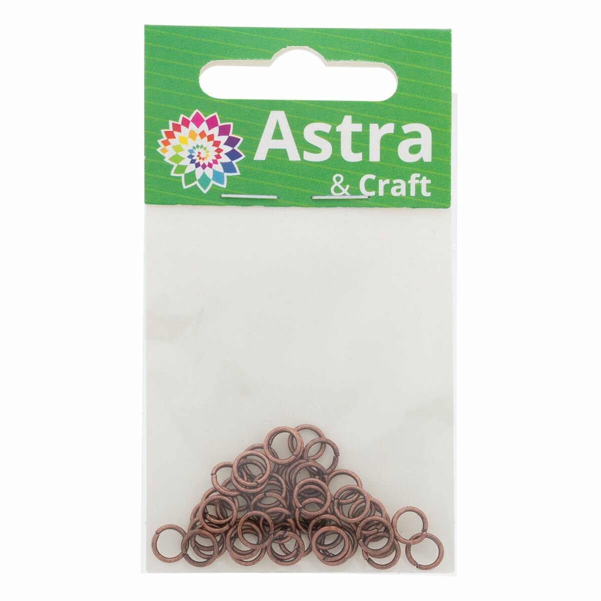 4AR241/242/243 Кольцо соединительное 0,9*6мм, 50шт/упак, Astra&Craft (медь)