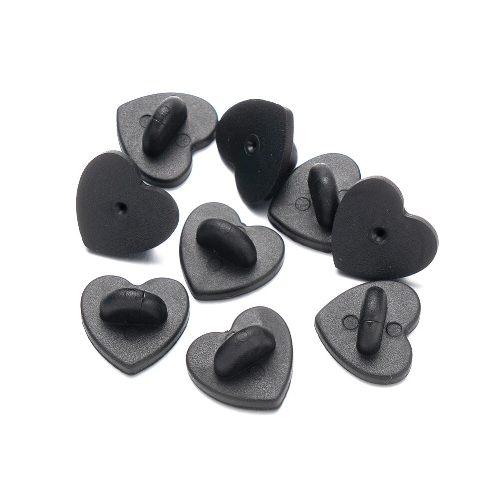 Резиновые булавки для брошей 50 шт Черный, Black
