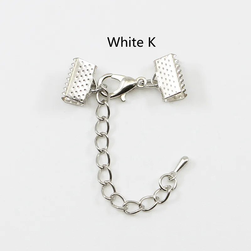 Ювелирная фурнитура Bbabydxudzhi металлические застежки-лобстеры 10 шт. Белый, 35MM, White k