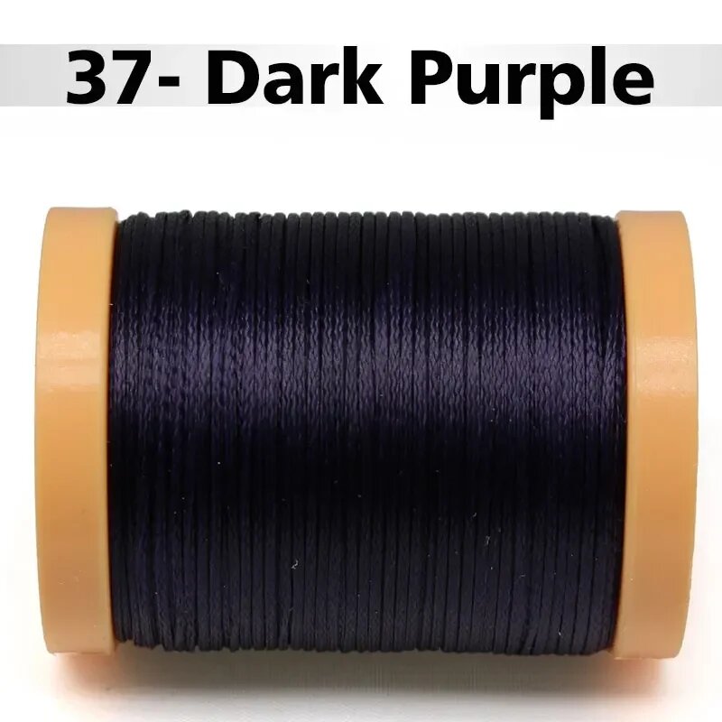 Вощеная нить для рукоделия, фиолетовый (37-Dark Purple), 1.0 мм, 50 м