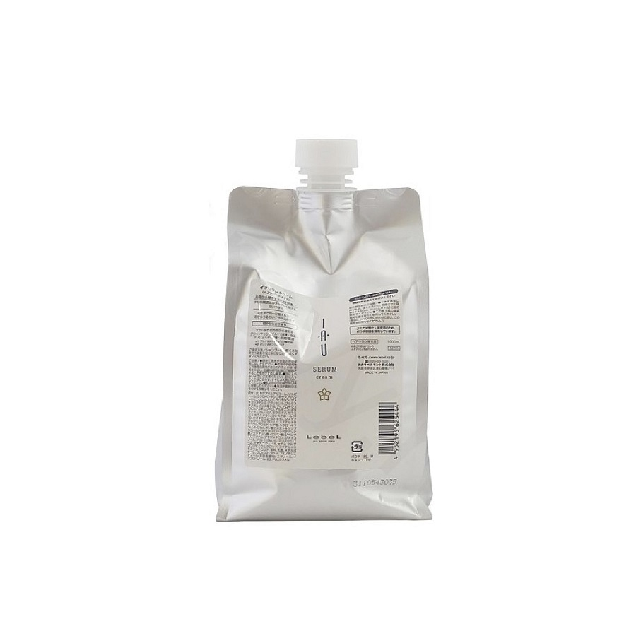 Lebel Cosmetics IAU Serum Cream - Аромакрем для увлажнения и разглаживания волос 1000 мл