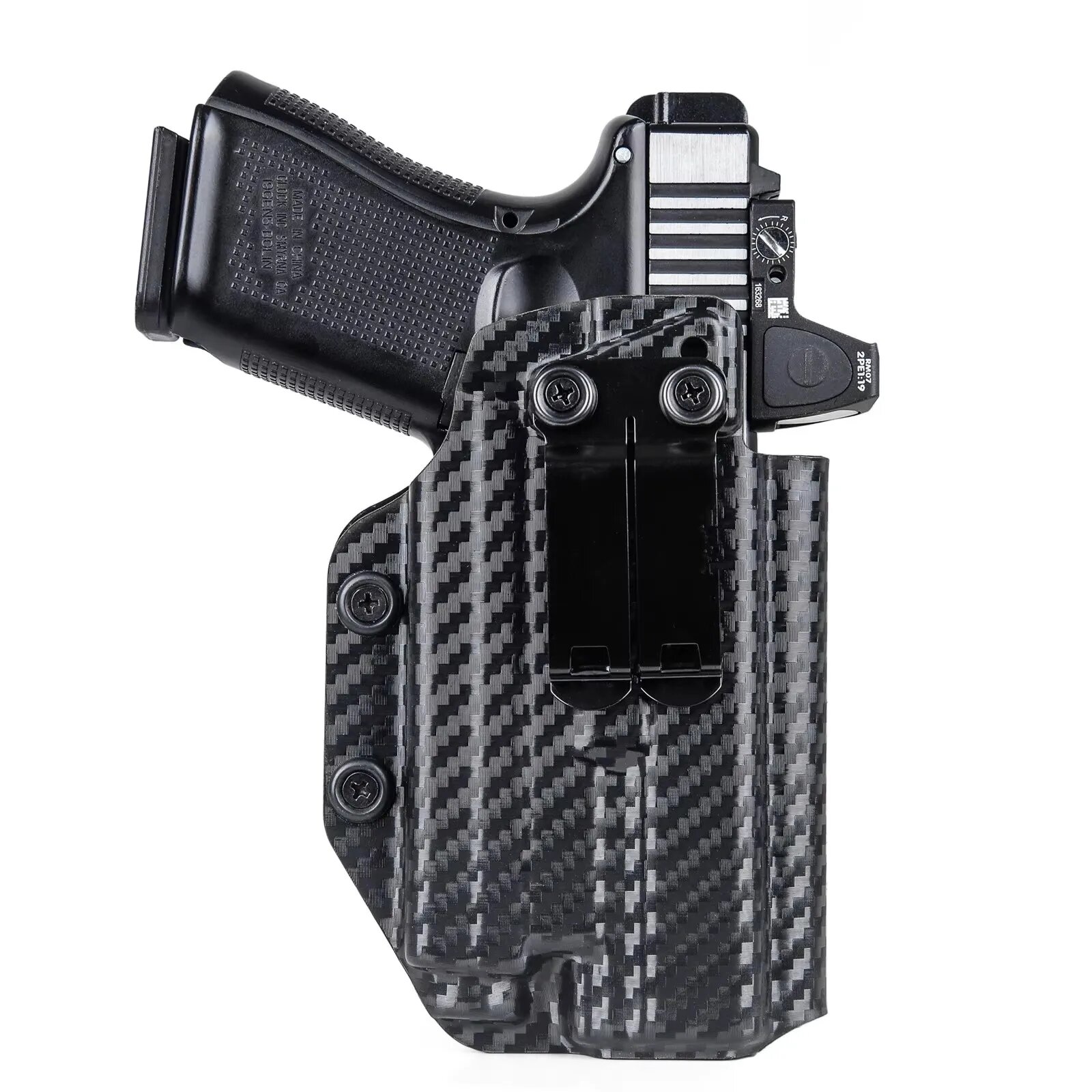 Кобура Kydex Glock 19 23 25 32 44 45 Carbon Fibre Right