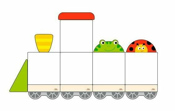 Доска для рисования Viga Поезд, магнитная