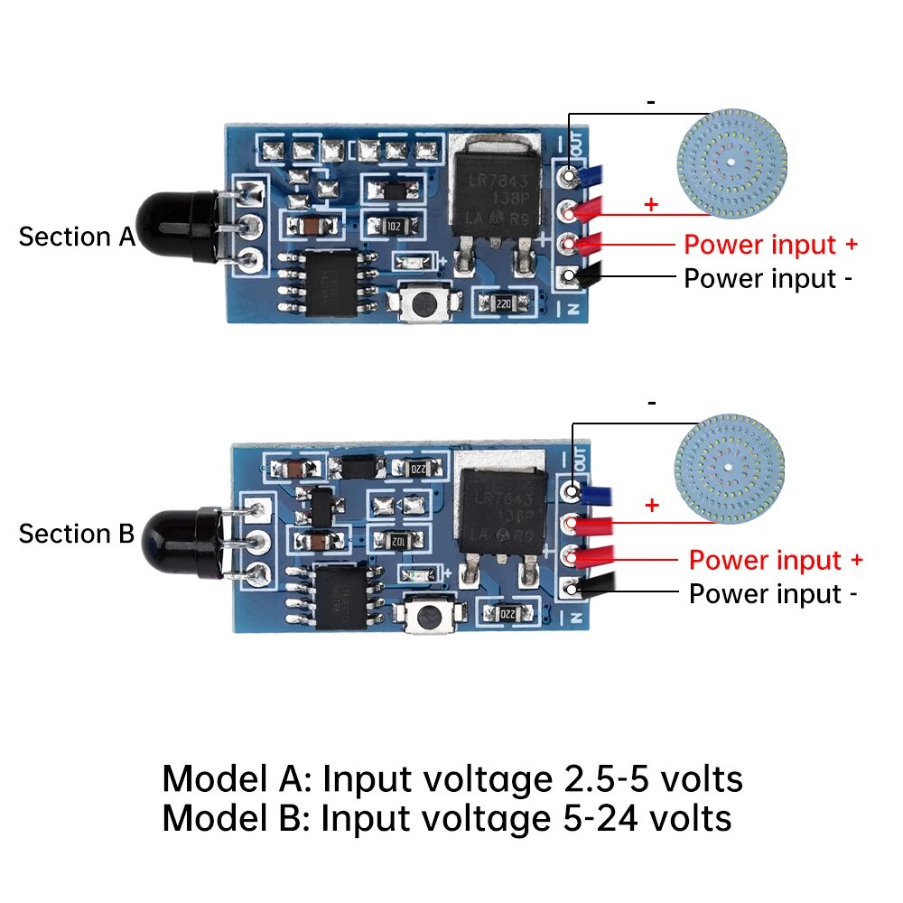Модуль приемника обучающего кода Ligghig Infrared Transmitter Wireless Remote Control DC5V-24V