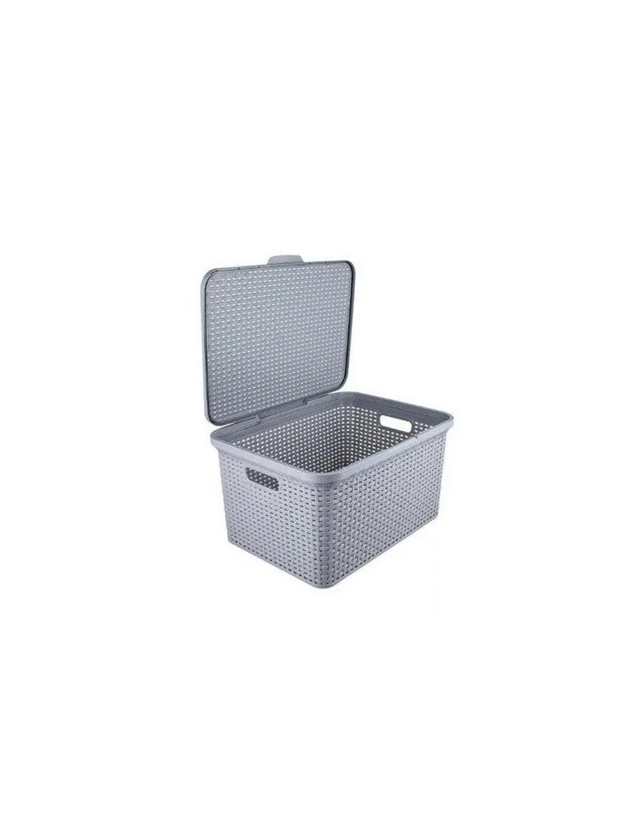 Ящик д/хранения Артлайн 30л 46х34,5х24,5см, с крышкой, плас