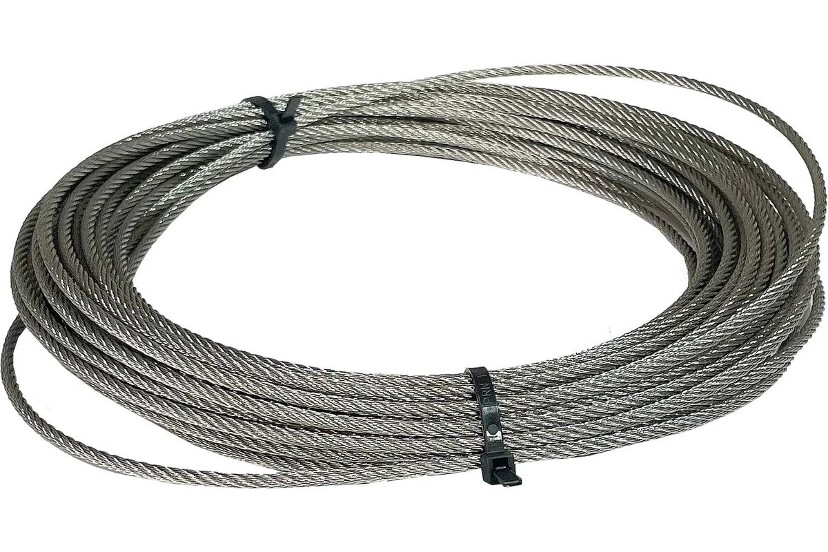 LadAna трос из нержавеющей стали 3 мм бухта 30 м 220701004/30 для крепления и подвешивания