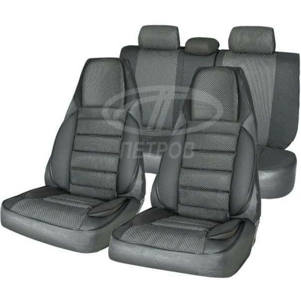 Чехлы на сиденья "Магнолия" для Lada 2110; Lada Priora седан (жаккард+экокожа)