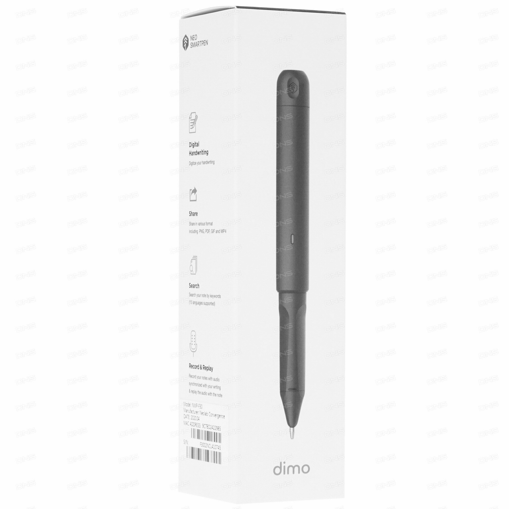 Умная ручка Neo SmartPen Dimo черный