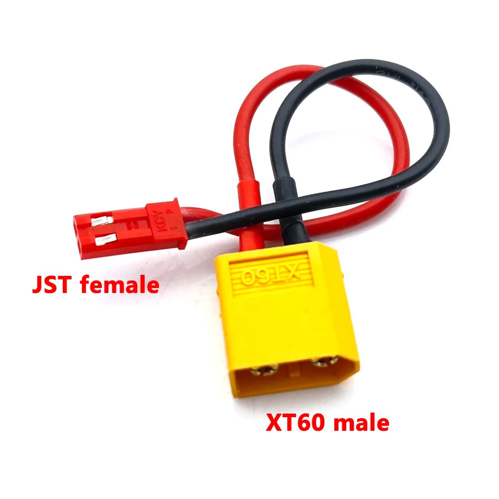 Кабель-переходник XT30 XT60 T-Plug на JST (штекер/гнездо) для зарядки LiPo аккумуляторов, конвертер для зарядки моделей