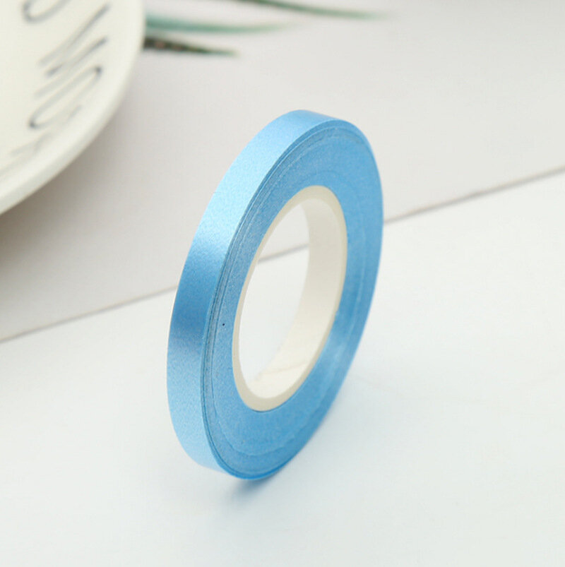 Лента для воздушных шаров "Свадебная", круглая, 10 м, светло-голубая