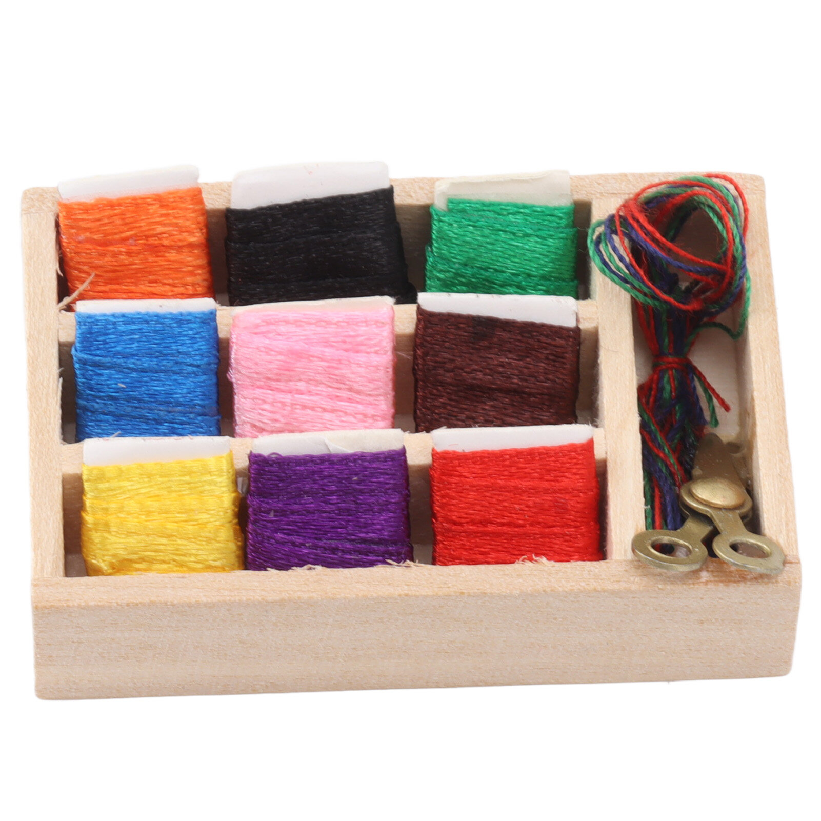 Набор для сборки шкатулки для шитья в масштабе 1:12, кукольный домик. Богатая детализация, изысканные яркие цвета. Миниатюрная шкатулка для шитья, для DIY и декора.