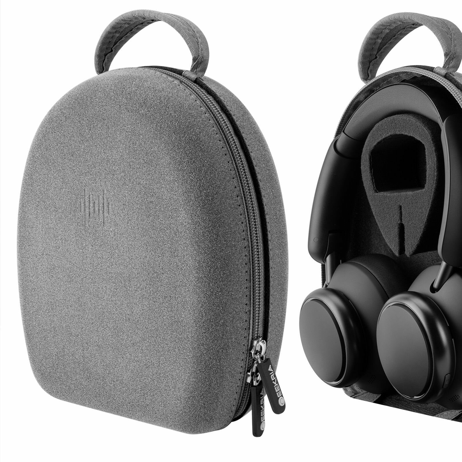 Чехол для наушников, совместимый с Soundcore Space Q45 Life Q20+ Q35 Q30 Q20i, сменный жесткий дорожный чехол с отделением для кабеля защитный кейс для хранения с отсеком для провода