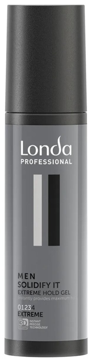Londa Professional Men гель для волос Solidify It, экстрасильная фиксация, 100 мл, 1 шт.
