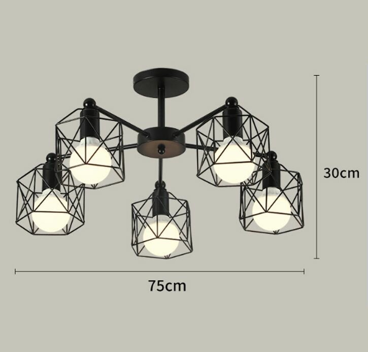 Люстра потолочная подвесная лофт