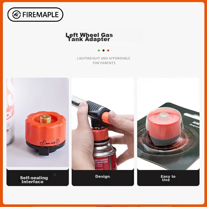 Fire-Maple Revolver Cylinder Adapter, Conversion Head, Long Cylinder Connector, Adapter for Outdoor Stoves, Camping Equipment