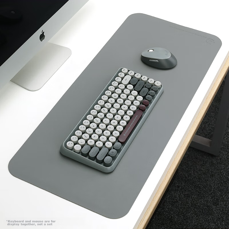 Rantopad S5 Mouse Pad, Extra Large, Leather Waterproof Desk Mat, Laptop Office Mouse Pad, PU Non-Slip Keyboard Pad, Dark Gray