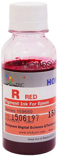 Чернила DCTec пигментные Epson R800 Red (красный) 100 мл