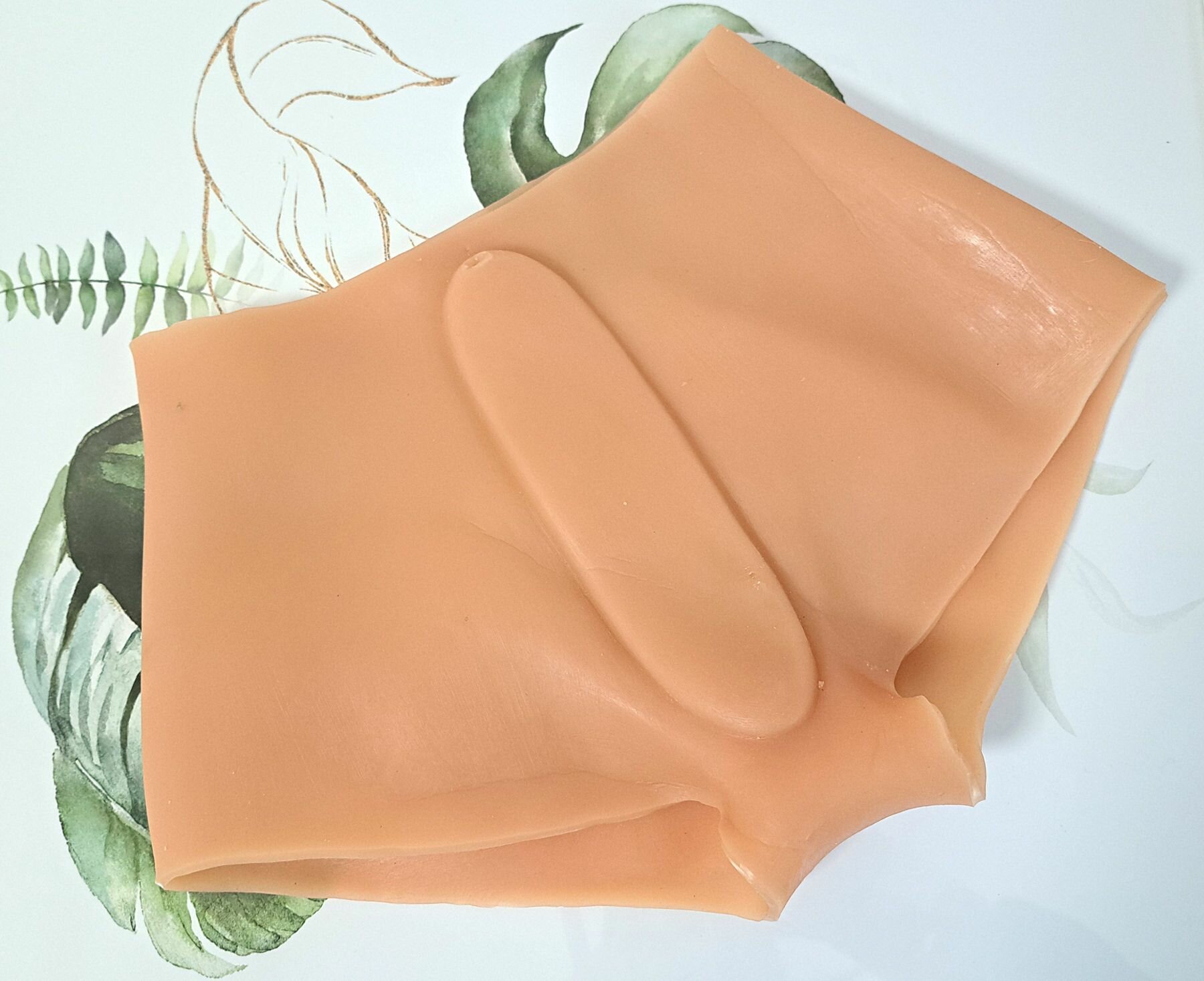 Вагина накладная "Трусики", для ролевых игр, силиконовая, светло-коричневая