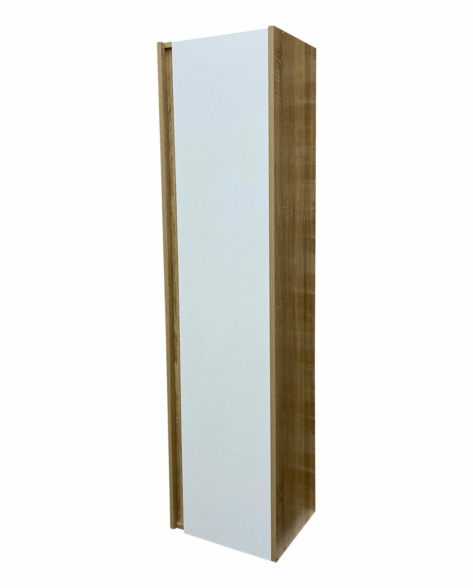 Пенал (шкаф) подвесной в ванную комнату "Скади" 400 , цвет Дуб Сонома, 40х32х160см