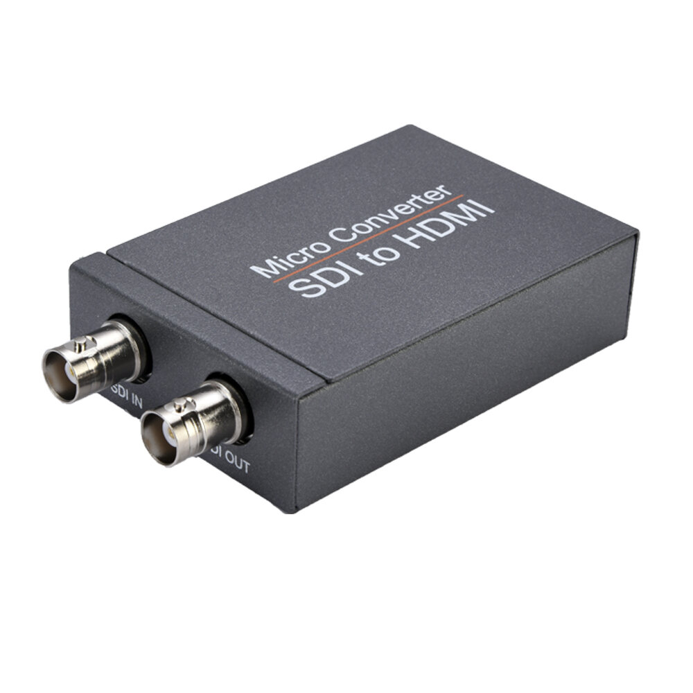 Конвертер Micro SDI NK-M008 SDI в HDMI/SDI в SDI 2 пути вывода HD 1080P с питанием через USB серый цвет вход 1 x BNC (HD-SDI/3G-SDI) выход 1 x HDMI 1 x SDI скорость передачи SDI 2.970 Gbit/s разрешение 720p\1080i\1080p размер 9.7*5.5*2.3cm вес 127g