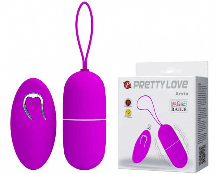 Виброяйцо PRETTY LOVE Arvin с пультом ДУ, 12 функций