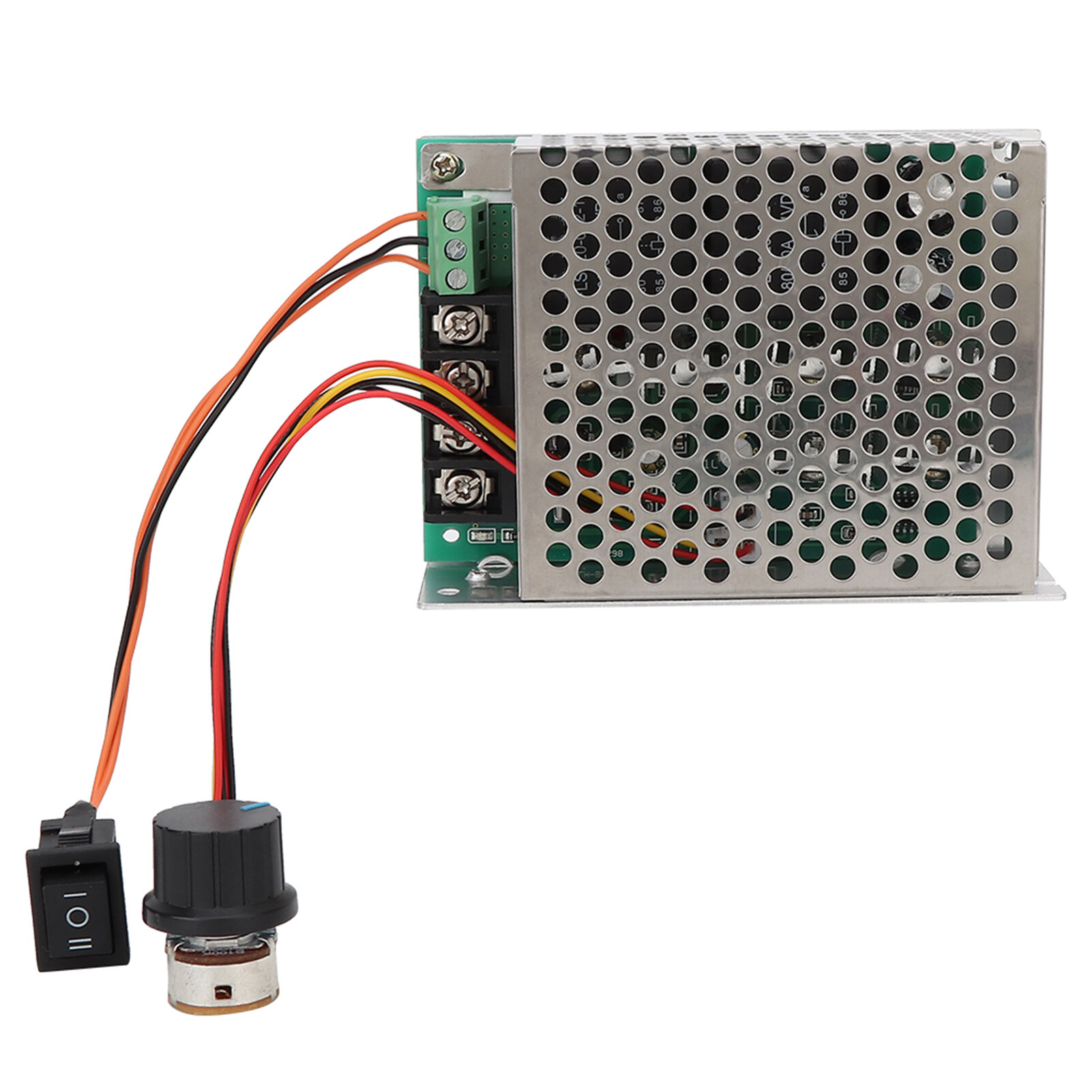 Регулятор скорости коллекторного двигателя постоянного тока, регулируемый по часовой/против часовой стрелки, высокая мощность 40 А, DC12V24V36V, в комплекте с корпусом.