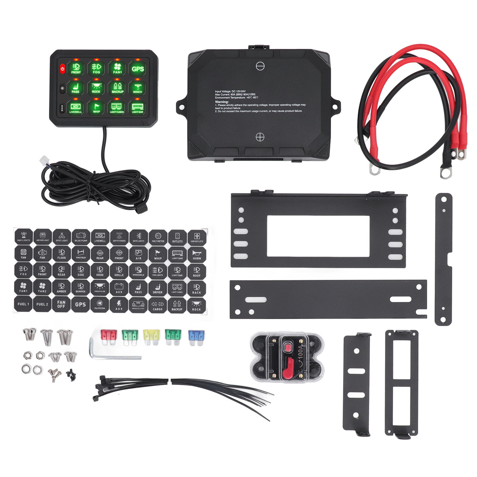 Панель управления RGB на 12 кнопок, 3 силиконовые кнопки, 5 уровней яркости, многофункциональный блок управления вспомогательной схемой, DC12-24V