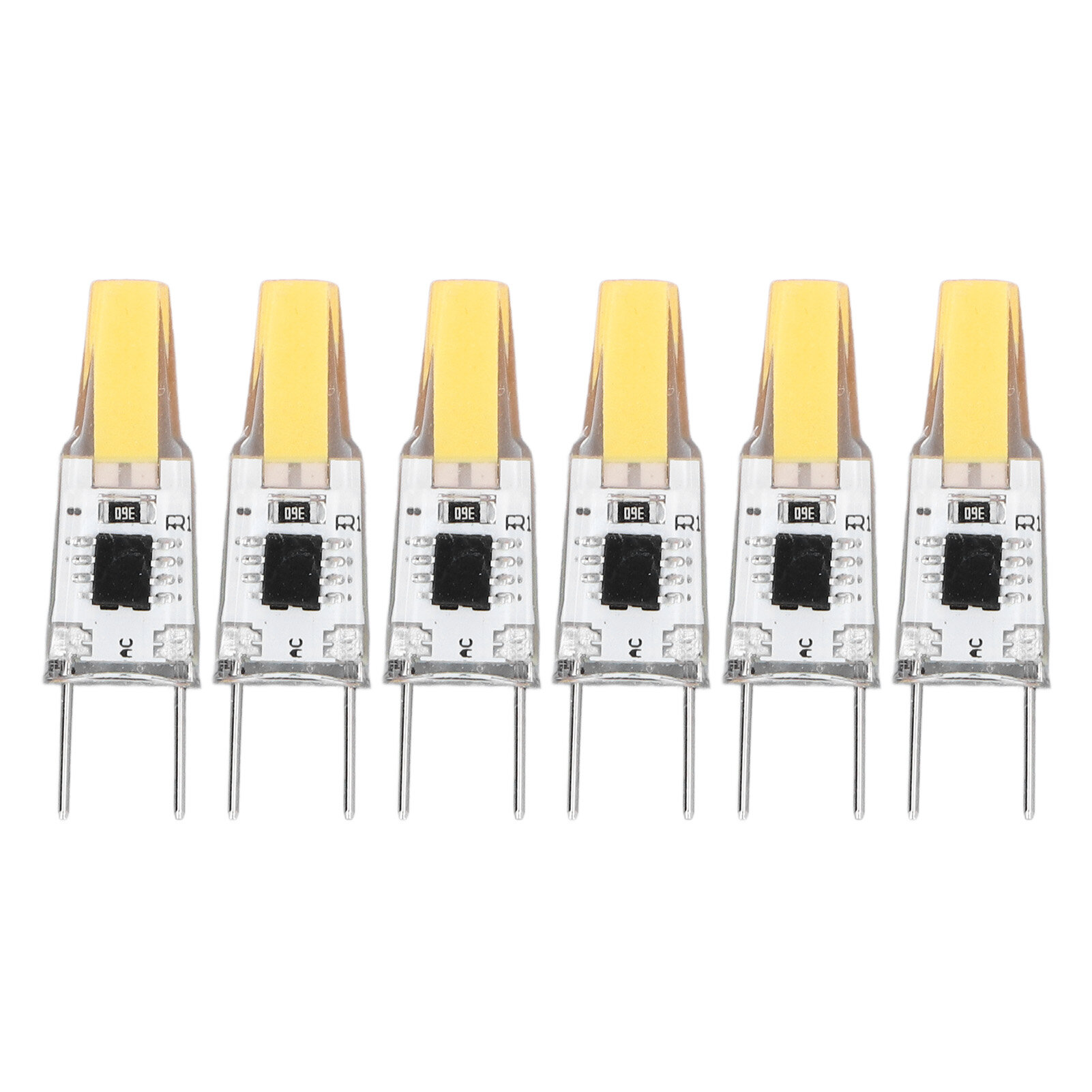 Светодиодных ламп G8 3 Вт COB с регулировкой яркости, освещением на 360 градусов, энергосбережением, сроком службы 50000 часов, для потолка и стен, 100–130 В, теплый белый свет.