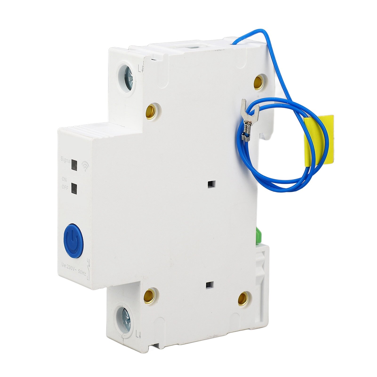 Автоматический выключатель 1P 230 В с дистанционным управлением через приложение, для установки на DIN-рейку, Pa66, интеллектуальный переключатель, Wi-Fi 2,4 ГГц.