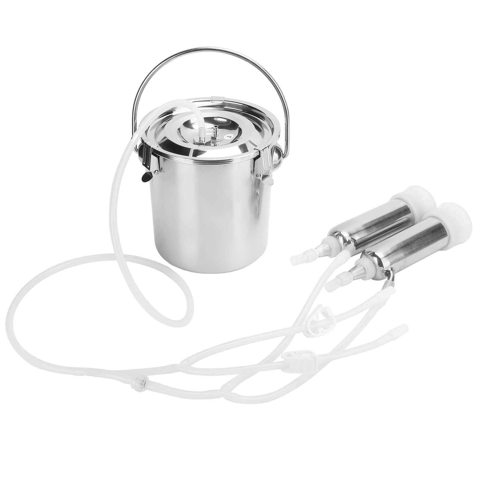 Электрический доильный аппарат, портативный 3л, регулируемая пульсационная доярка для коров, крупного рогатого скота, вилка 100-240VAU