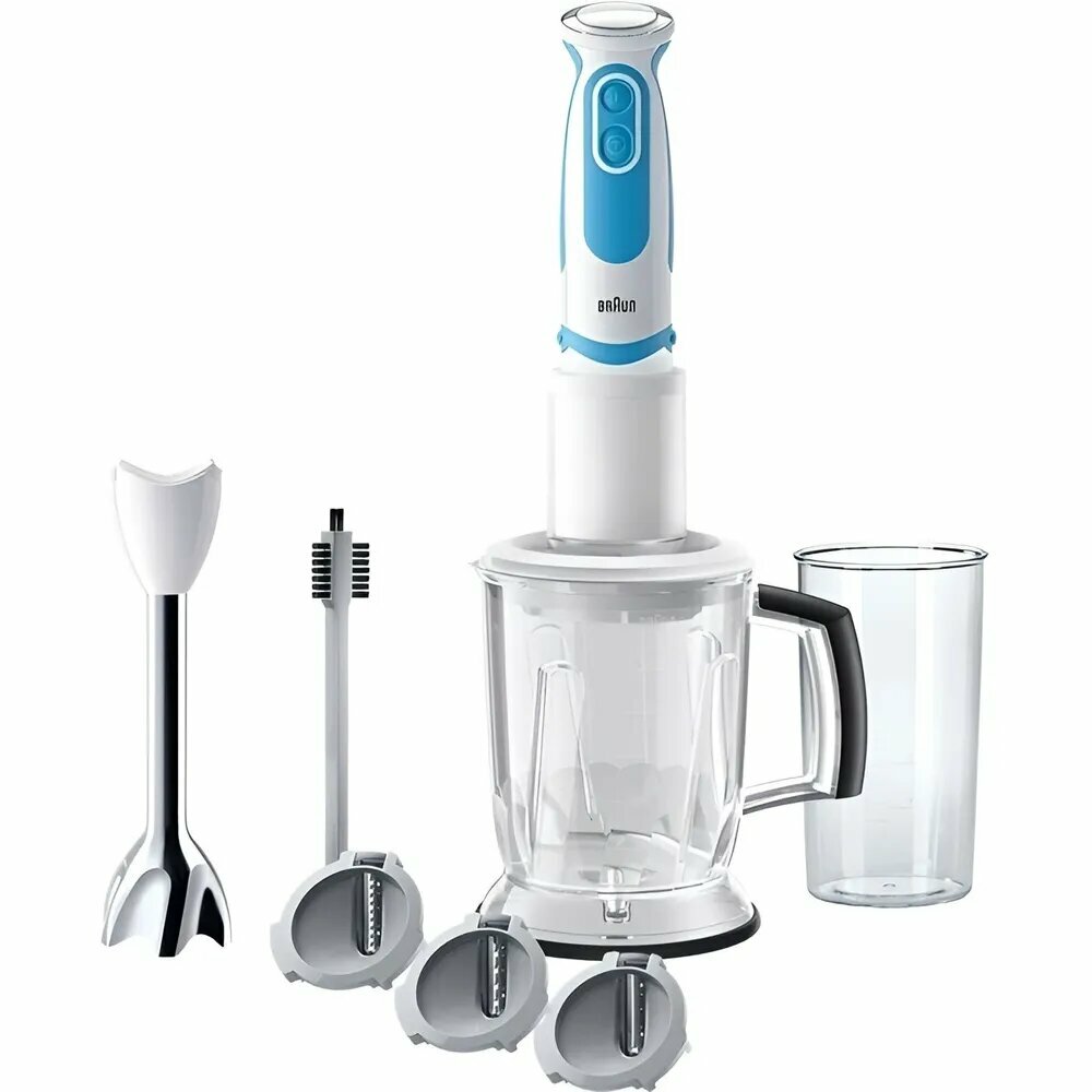 Погружной блендер Braun "Multiquick 5", 1000Вт, 21 скорость, с насадками