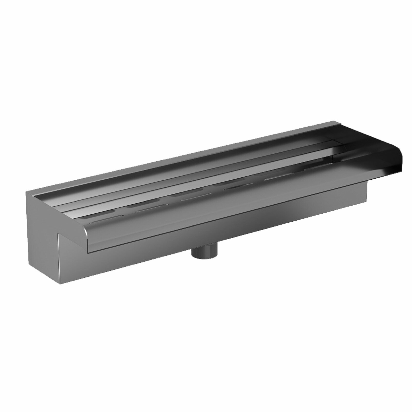 Водосброс из нержавеющей стали 304 с соединителем, водопад, излив для уличного фонтана, пейзажный бассейн, 500 мм/19,7 дюйма