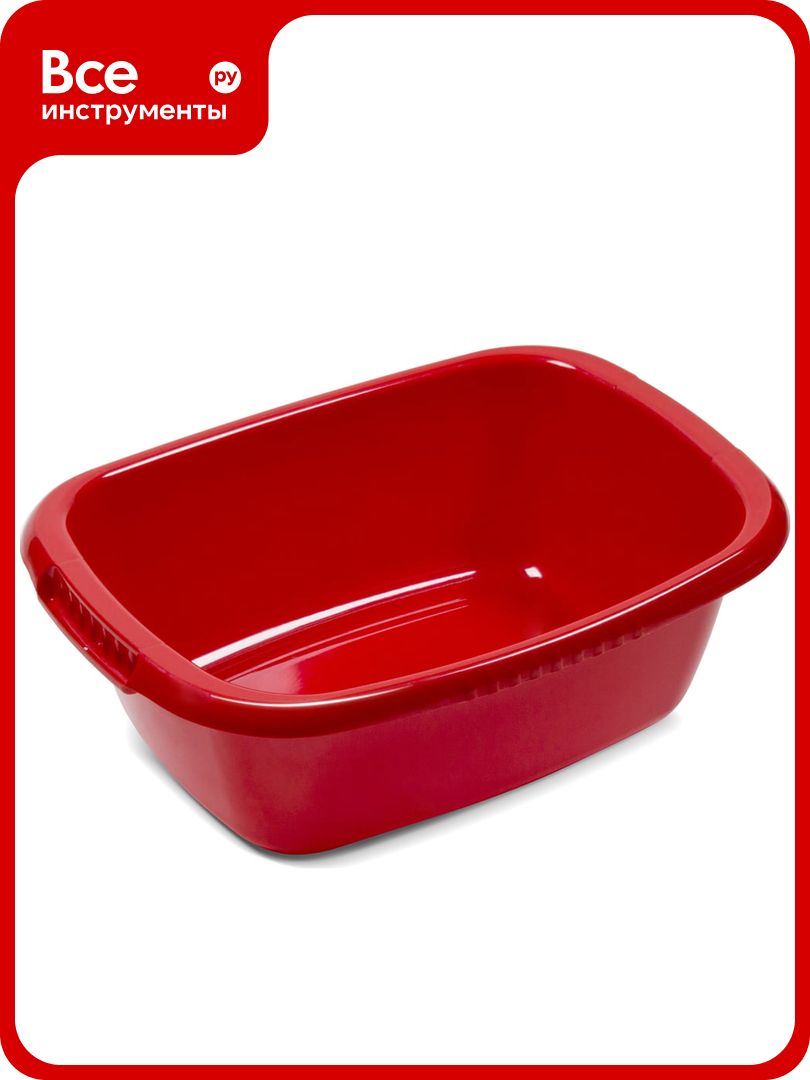 Таз Martika Водолей овальный красный С622КРА 17 л, для стирки или мытья