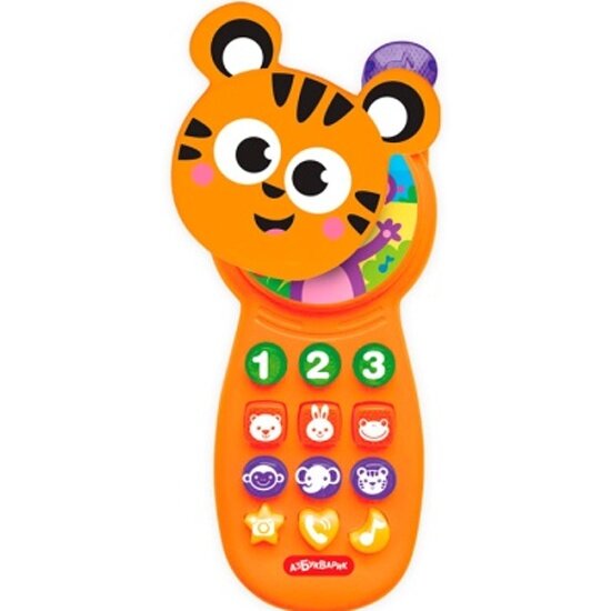 Музыкальная игрушка Азбукварик 4630027292964 Музыкальный телефончик Тигренок