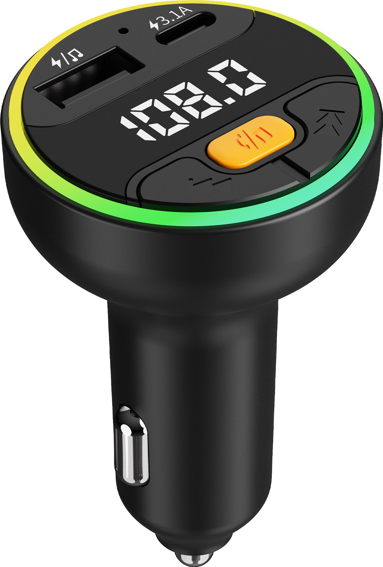 Автомобильный mp3-плеер C9 Black, Bluetooth, FM-трансмиттер, многофункциональный, черный