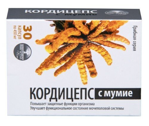 Грибная серия кордицепс С мумие капс 0,45г №30 Алфит Плюс