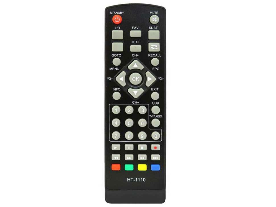 Пульт для ресивера DVB-T2 Cadena/Harper/Rexant/Doffler HT-1110 (RX-511)