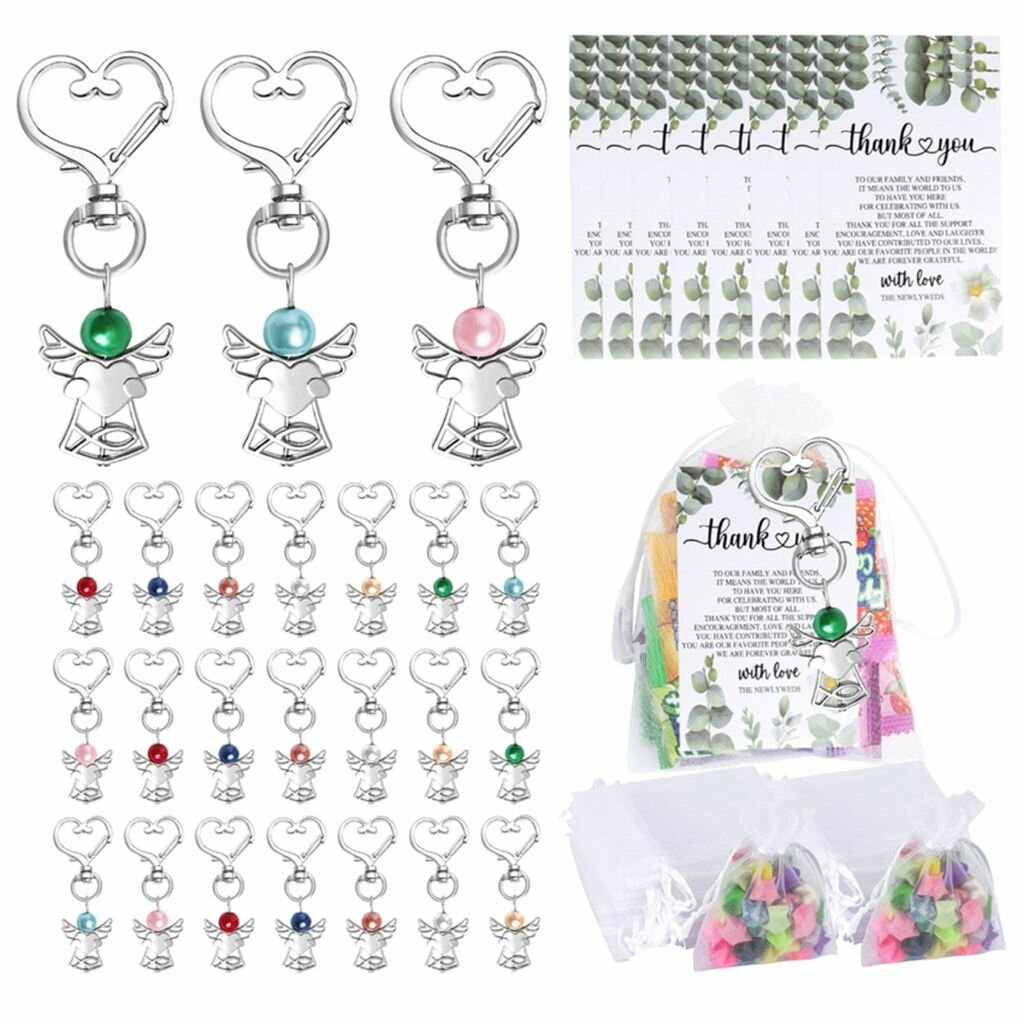 (1 комплект) Ангел-хранитель Любовный Брелок-подвеска-открытка-сувенир