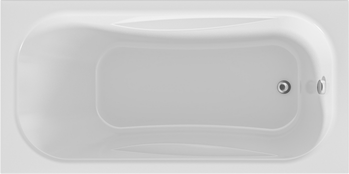 Акриловая ванна 1MarKa Classic 120x70 см, пристенная, белая, на ножках