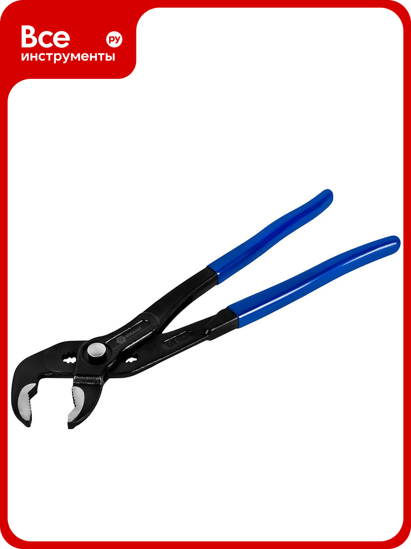 Переставные клещи с кнопочным фиксатором 300мм CR-V кобальт 242-564, 300 мм