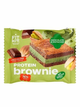 Fit Kit Protein Brownie "Брауни" (40 г) Шоколад-фисташка