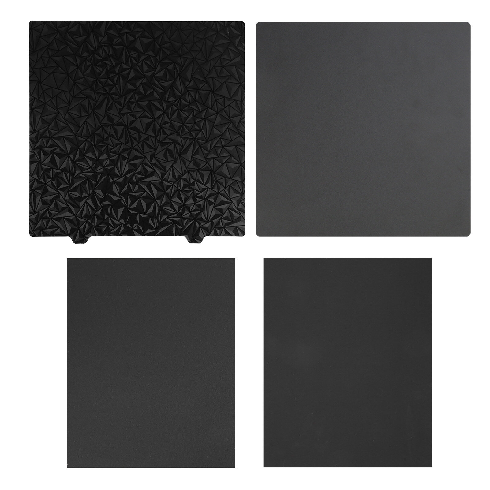 3D-принтер, сборочная платформа из PET PEI 377x370 мм, гладкая PET, матовая PEI, двусторонняя термоплатформа, стальной лист для Ender 5 Plus, толщина стального листа 1,5 мм, магнитная.