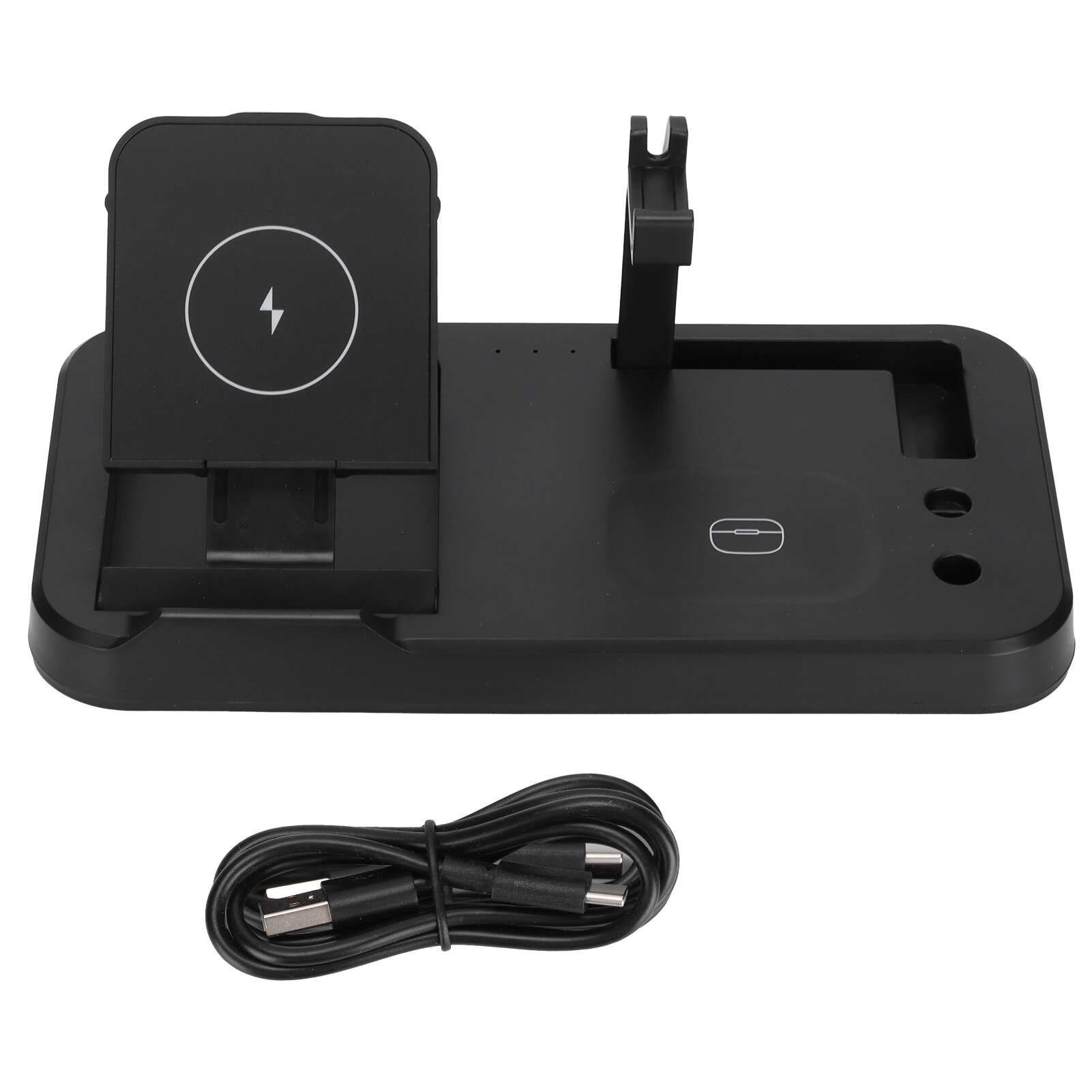 Беспроводная подставка для зарядки 4 в 1, портативная док-станция для телефона/часов/наушников