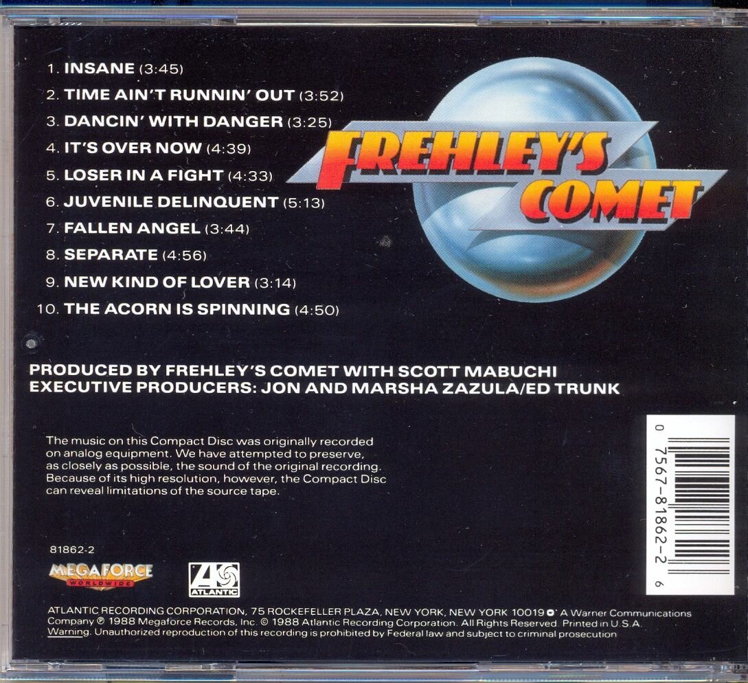 ACE FREHLEY - Second Sighting 1988 г Компакт диск — фото 1